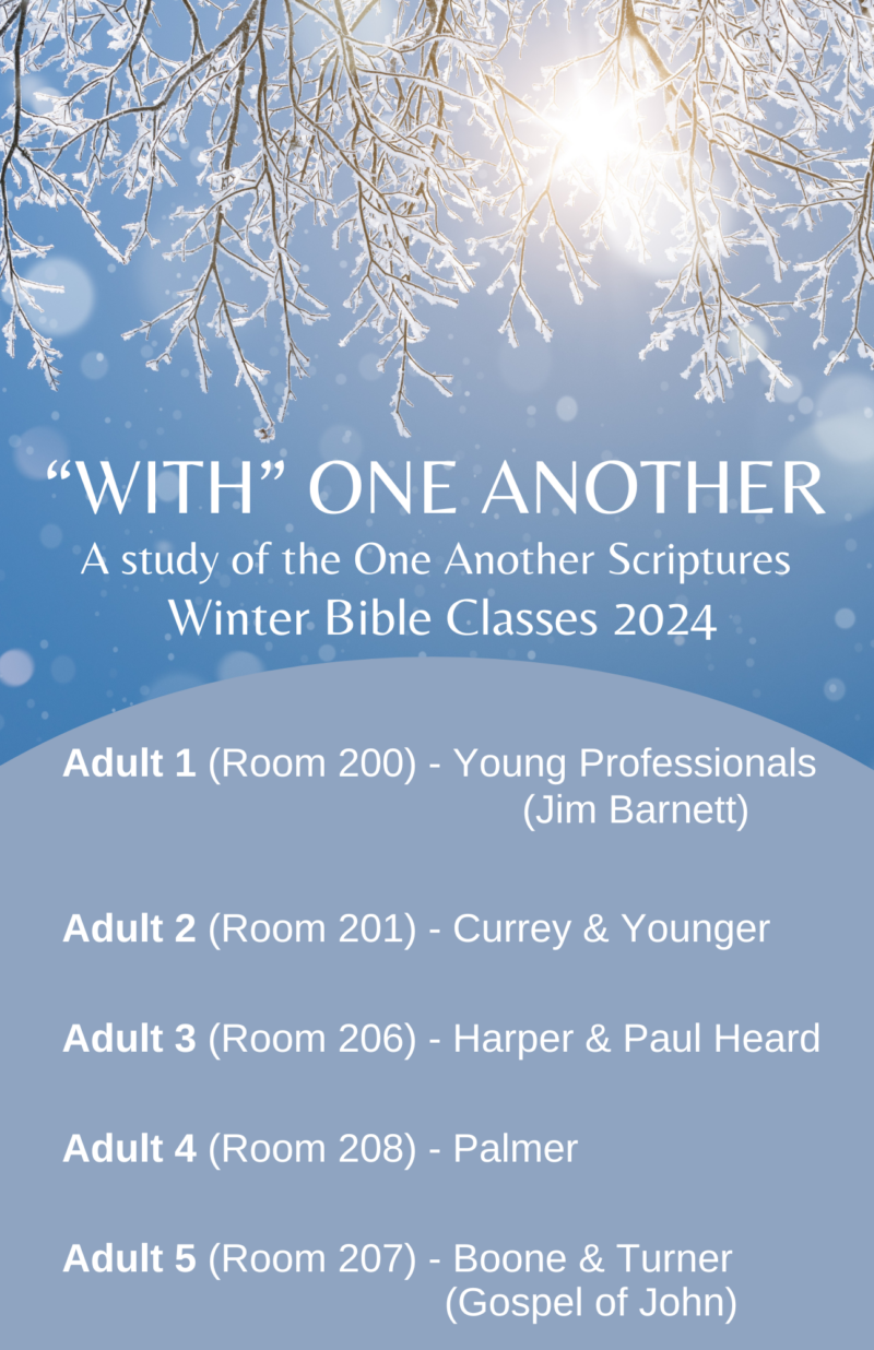 Sunday Morning Bible Classes – Preston Road Church of Christ